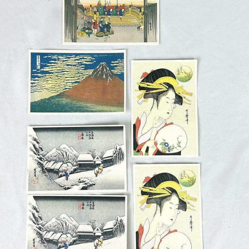 Japanese Postcards - Etsy