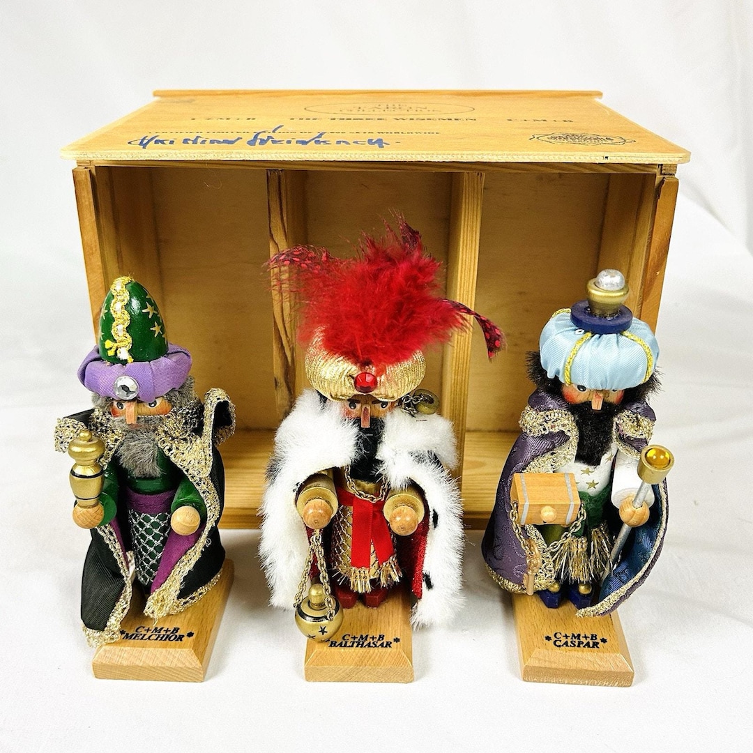 Steinbach Limited Ed Taron Collection 3 Wisemen Nutcrackers W/ Box ...