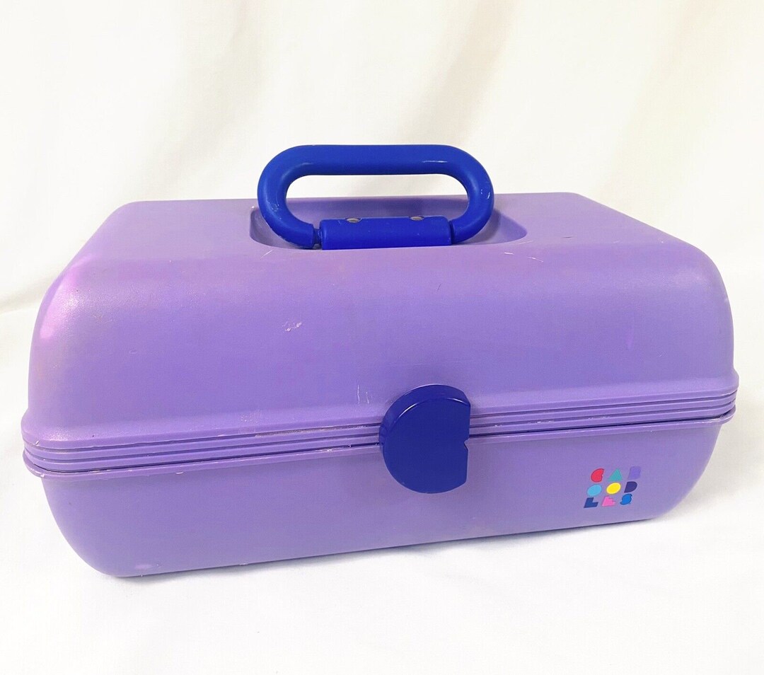 Vintage Caboodles Makeup Organizer Case Portable USA Retro Storage Box ...