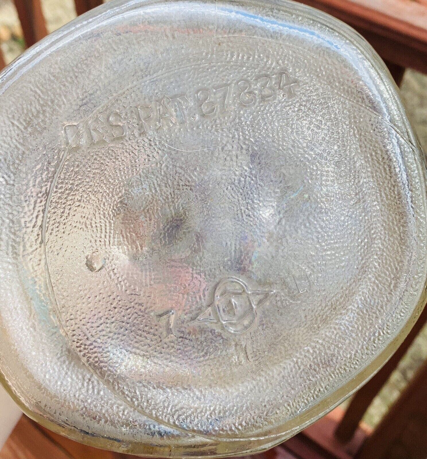 Vtg One Gallon Jug Double Finger Loop Owens-illinois Glass Co EW Fuerst ...