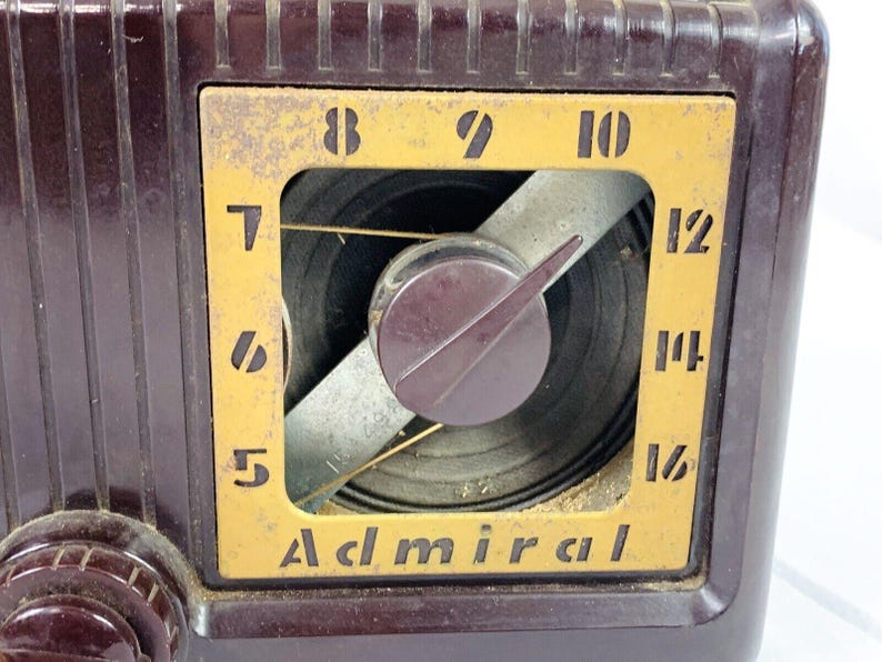 1941 ADMIRAL Bakelite Art Deco Tube Radio Model 5G22 Parts / Repair - Etsy