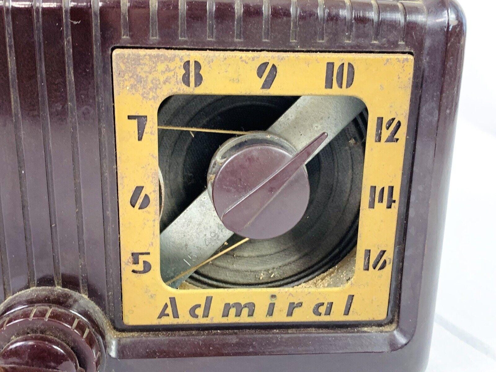 1941 ADMIRAL Bakelite Art Deco Tube Radio Model 5G22 Parts / Repair - Etsy