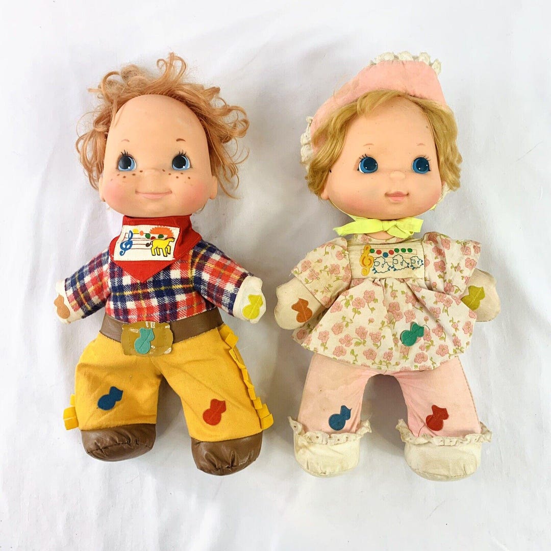 Vintage 1974 Mattel Bucky Love Notes Musical Squeeze Toy Cowboy Boy ...