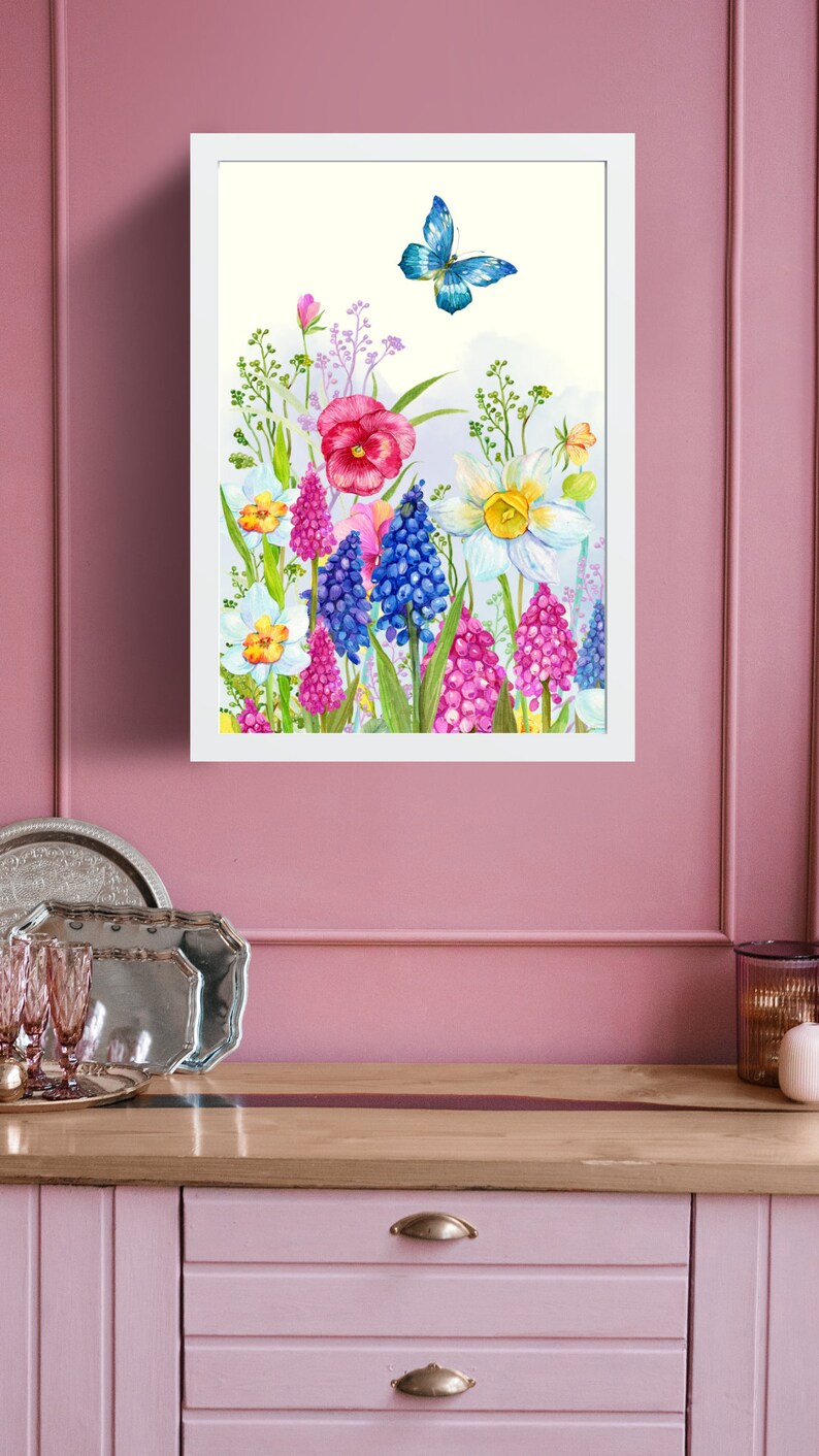 Wildflower Print, Watercolor Flowers Print, Floral Instant Art ...
