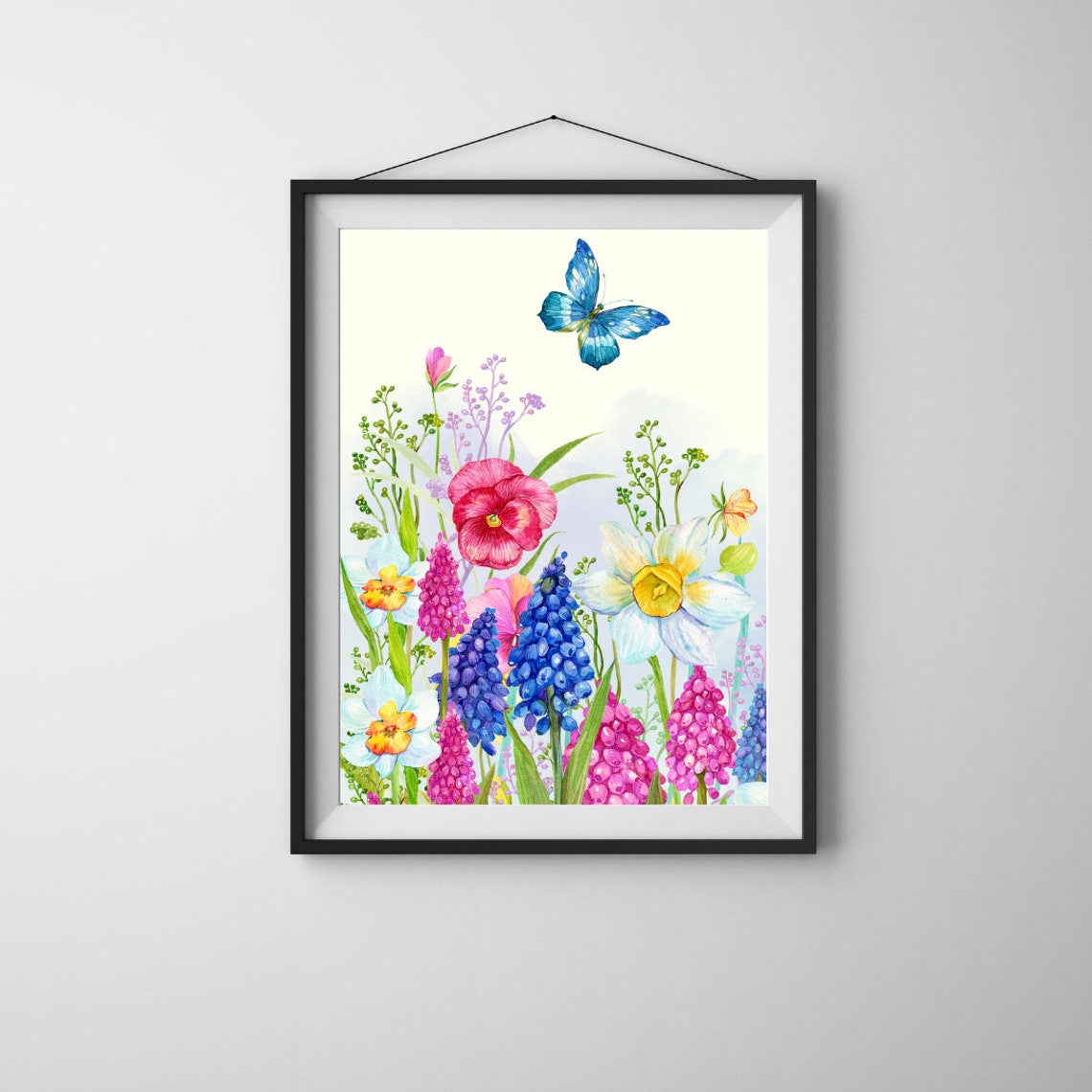 Wildflower Print, Watercolor Flowers Print, Floral Instant Art ...