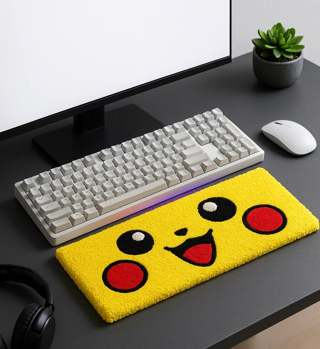 Hand-tufted Keyboard Rug | Wool Gamer Room Decor (0.6x18 Inches) - Etsy