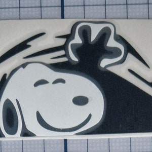 Snoopy Peeping Sticker - Etsy