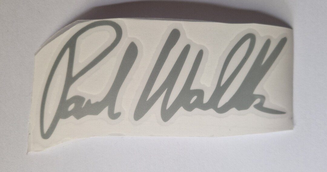 Paul Walker Signature - Etsy