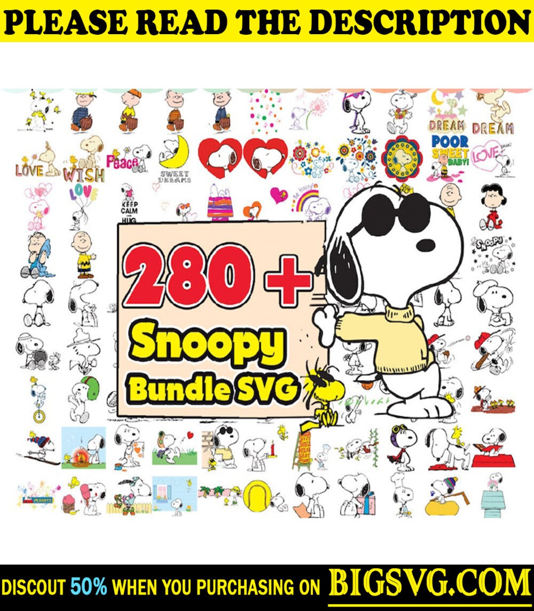 Mega Snoopy Svg, Snoopy Bundle Svg, Charlie Brown Svg, Snoopy Clipart ...
