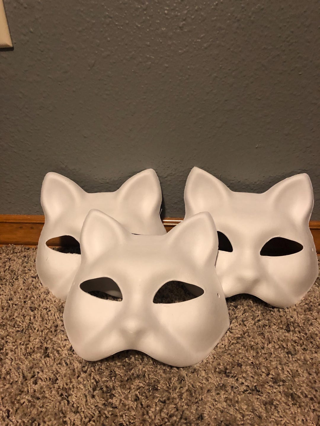 Blank White Cat Therian Masks - Etsy
