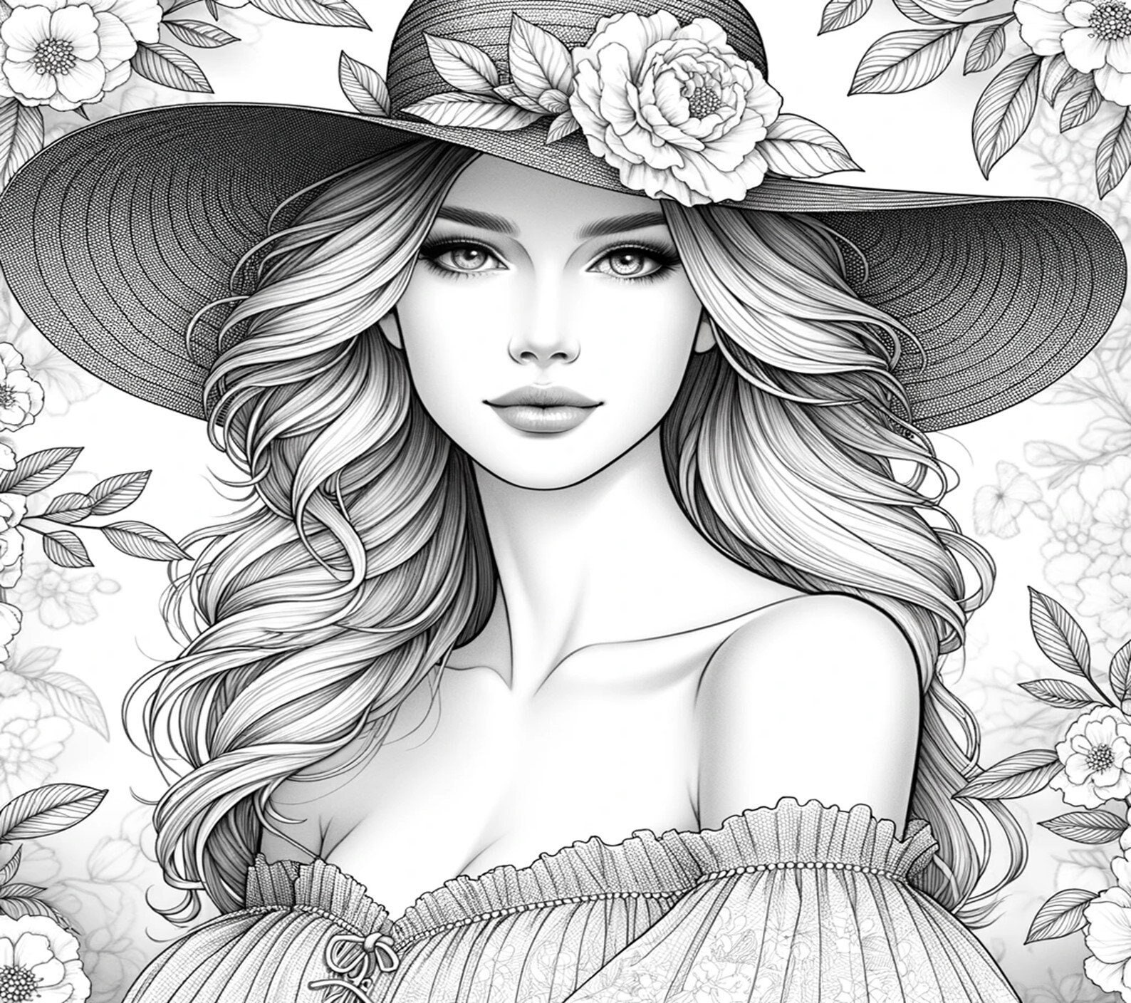 Sunny Day Digital Colouring Page Download - Etsy
