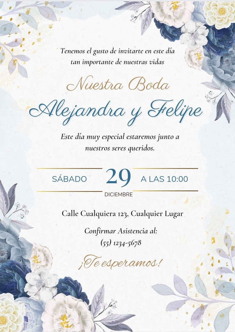 Personalized Wedding Invitation Template - Etsy