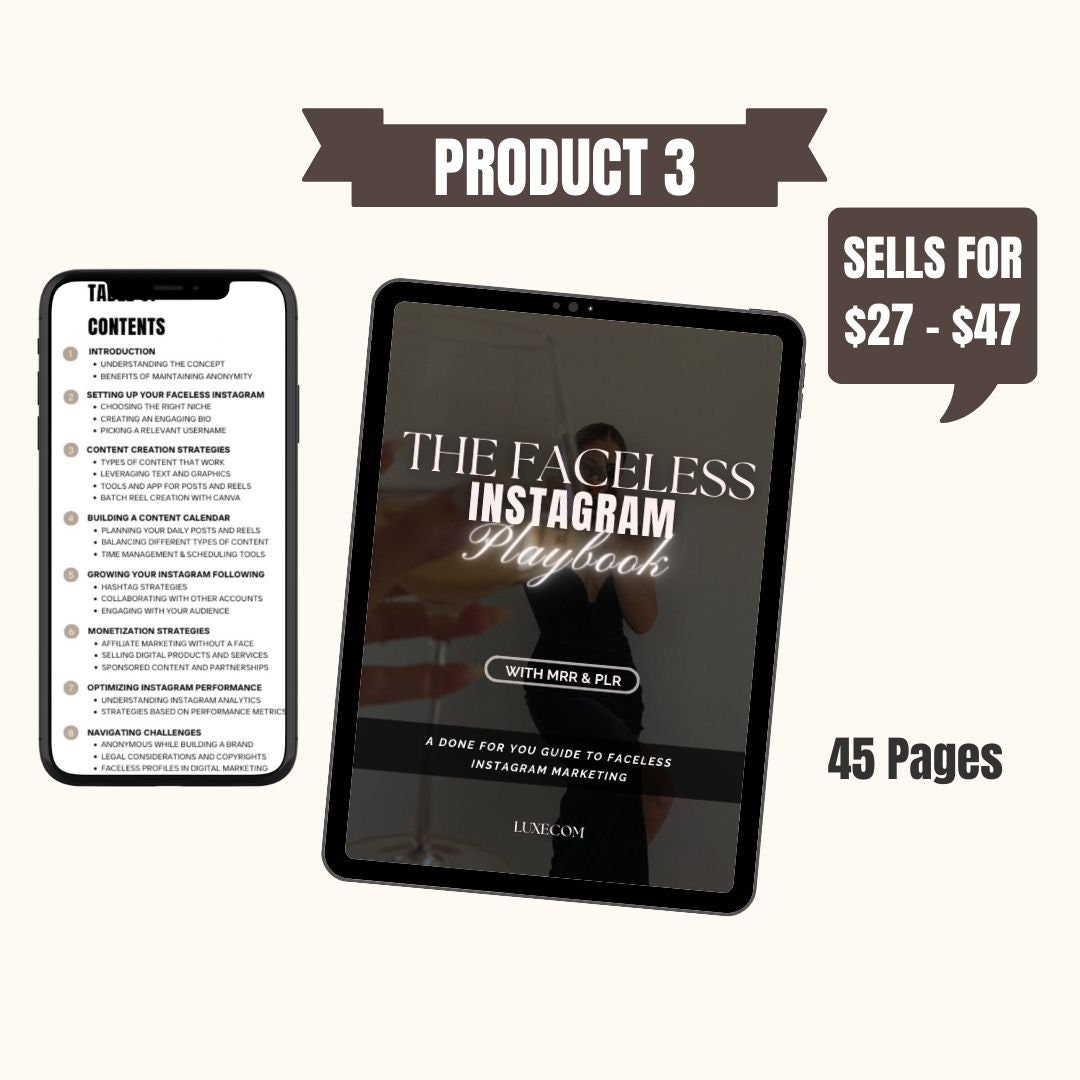 The Ultimate Faceless Marketing Bundle 8 Resell Guides Mrr Plr Make