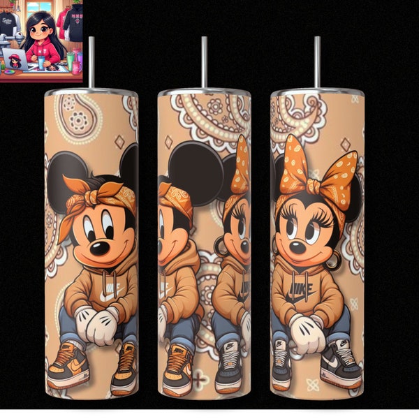 Mickey and Minnie Cholo Png - Etsy