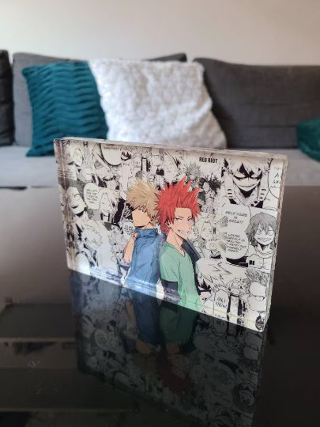 Custom Anime Fan Art Acrylic Plaque: Manga Comic Panel Collage - Etsy