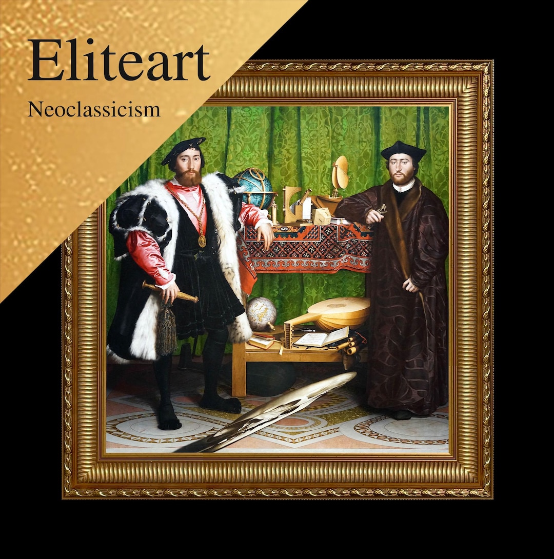 Eliteart-the Ambassadors by Hans Holbein the Younger Oil Painting ...