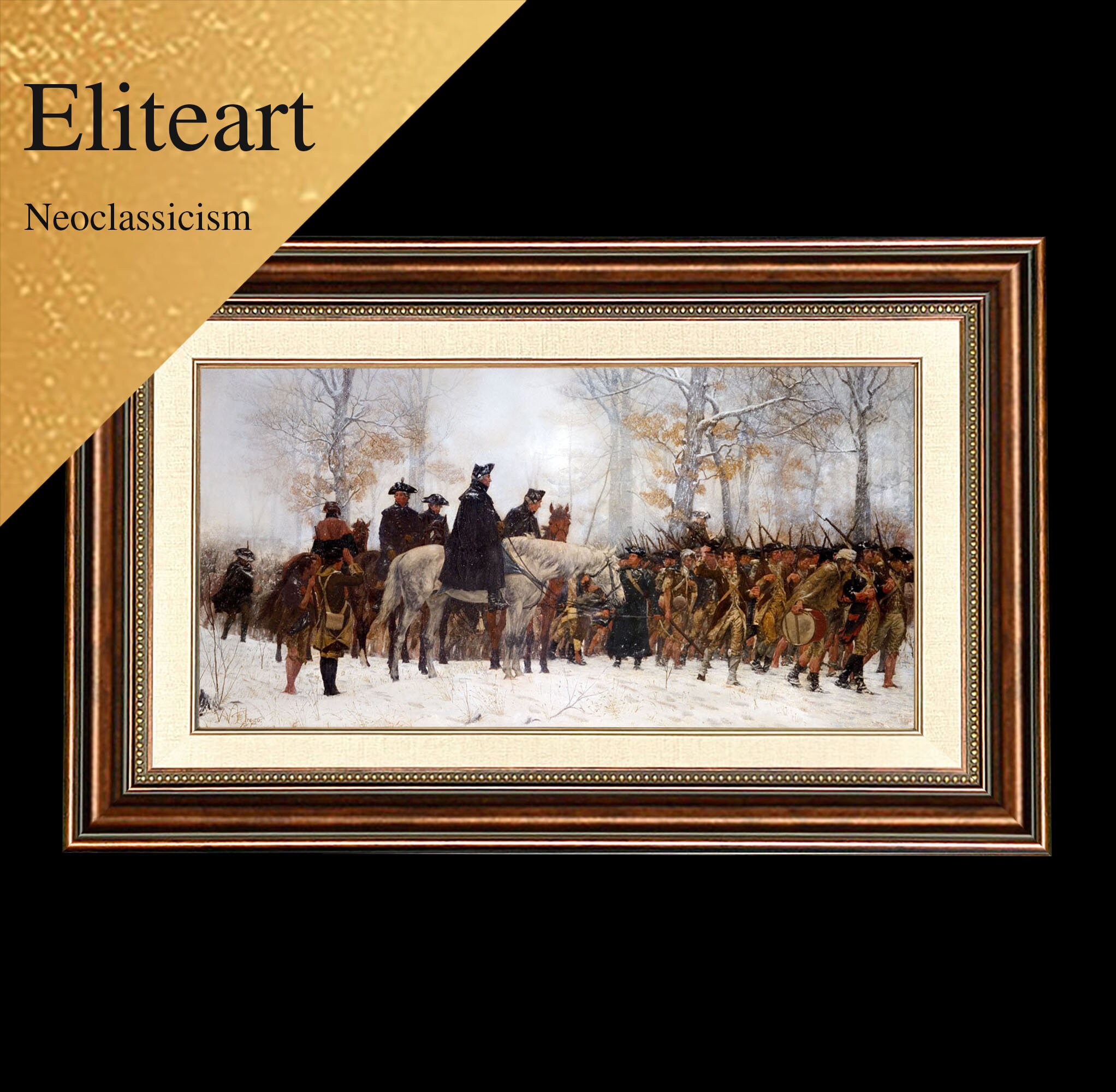 Eliteart-the March to Valley Forge George Washington and the Veterans ...