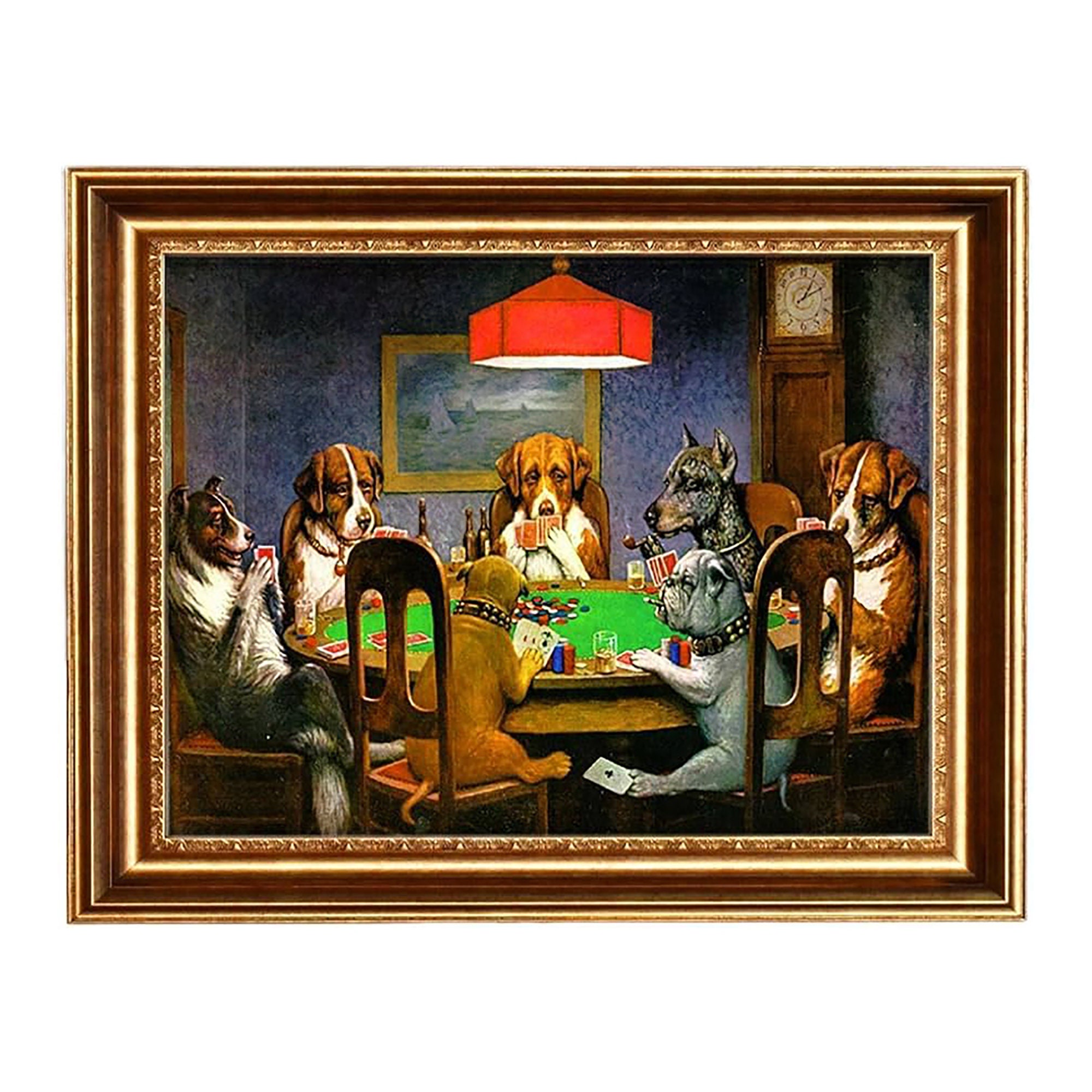 Eliteart-dogs Playing Poker by Cassius Marcellus Coolidge Oil Painting ...