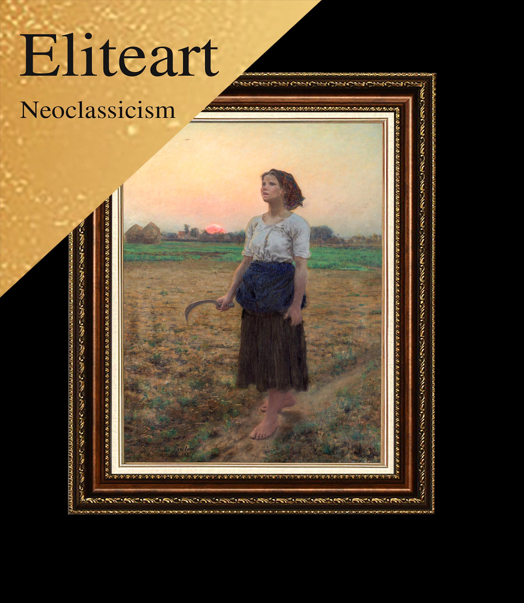 Eliteart-the Song of the Lark by Jules Breton Oil Painting Reproduction ...