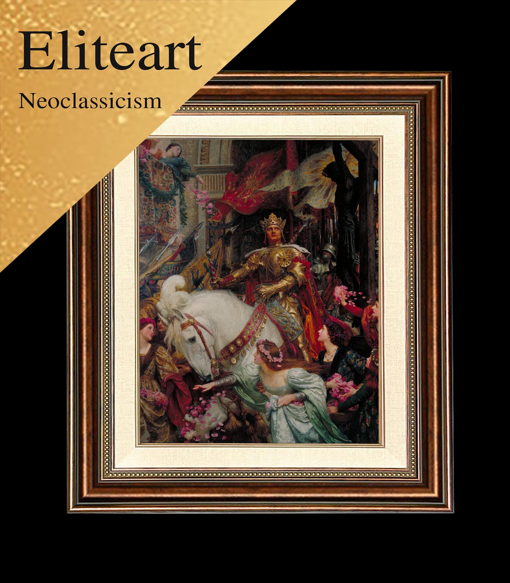 Eliteart-the Two Crowns by Frank Dicksee Oil Painting Reproduction ...