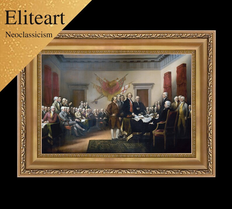 Eliteart-the Declaration of Independence by John Trumbull Oil Painting ...