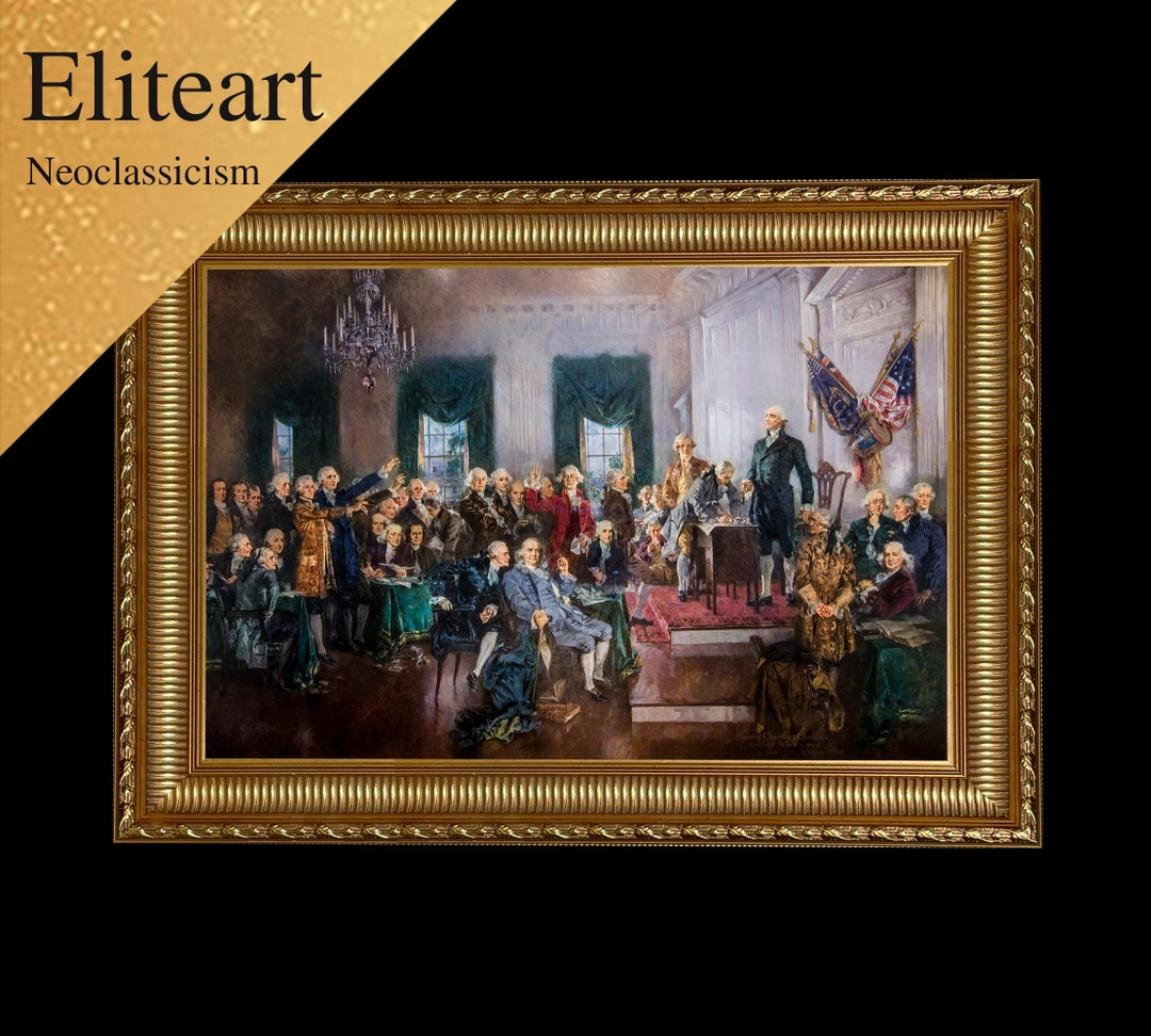ELITEART- Scene at the Signing of the Constitution of the United States ...