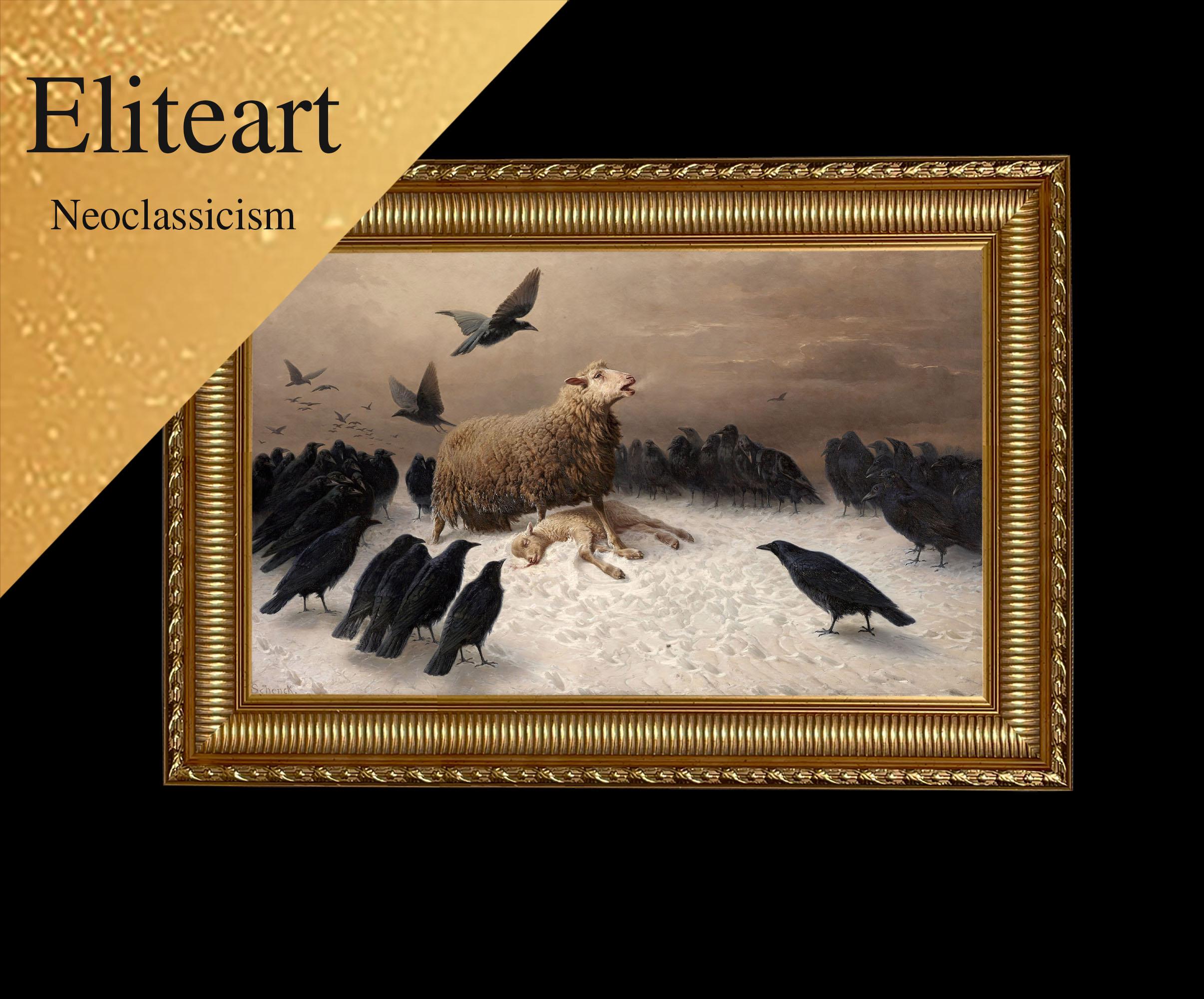 Eliteart-anguish by August Friedrich Schenck Oil Painting Reproduction ...