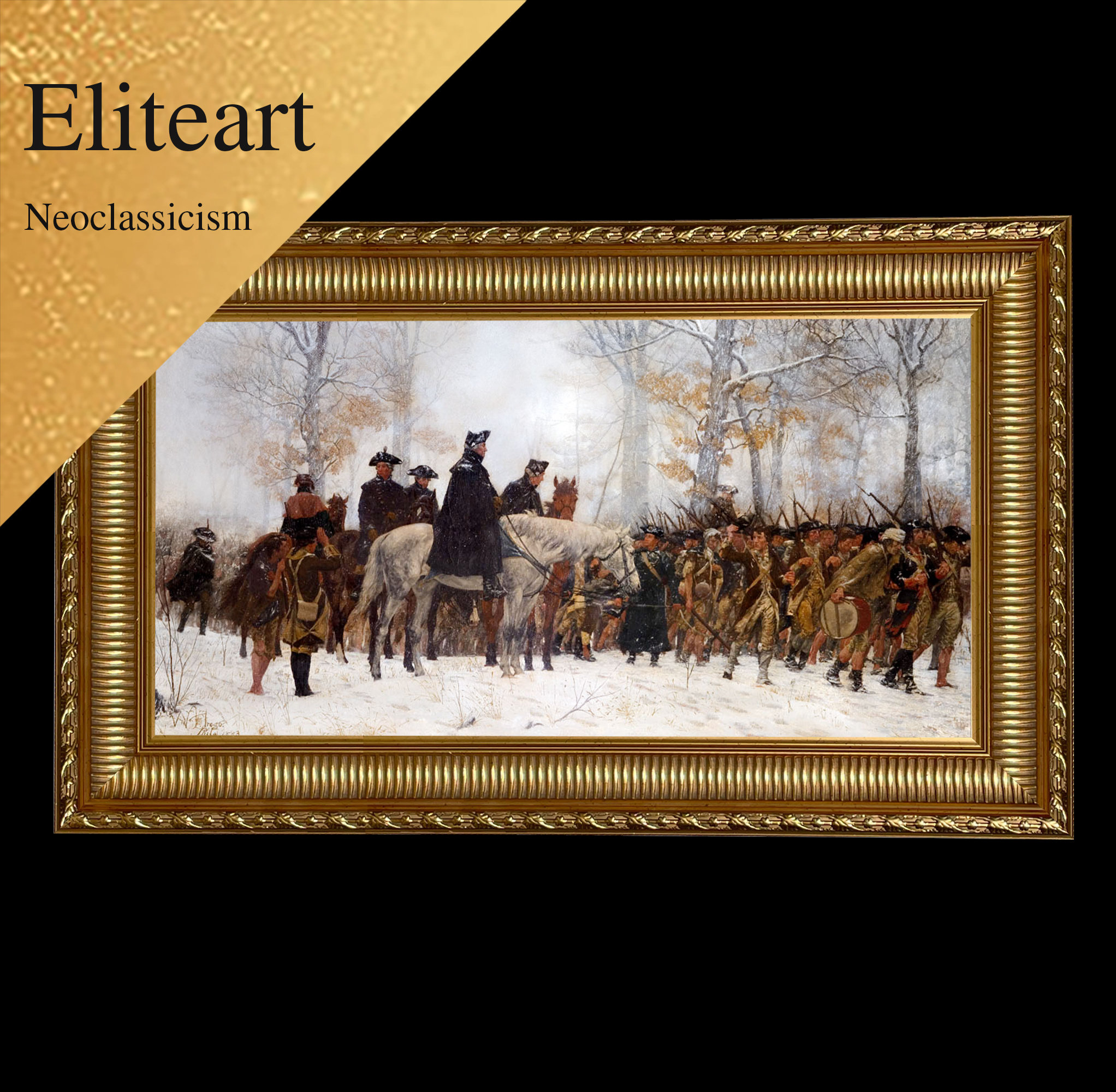 Eliteart-the March to Valley Forge George Washington and the Veterans ...