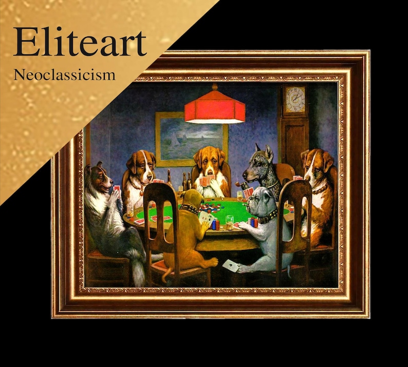 Eliteart-dogs Playing Poker by Cassius Marcellus Coolidge Oil Painting ...