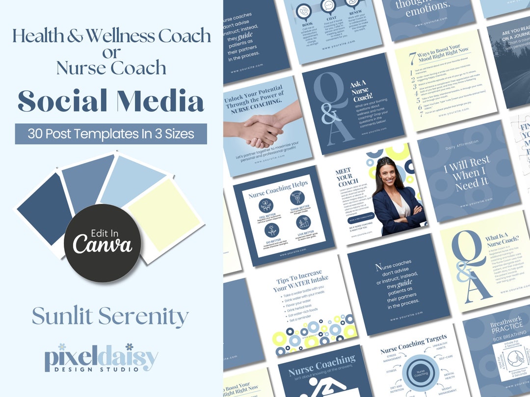 Coach Social Media Post Templates: Canva Editable (digital Download) - Etsy