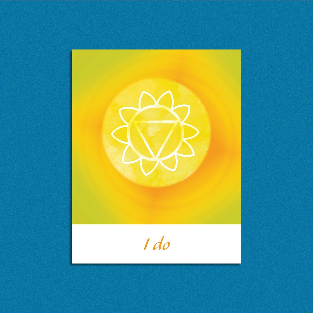 Yellow Solar Plexus Chakra Wall Art Meditative Yoga Symbols Print ...
