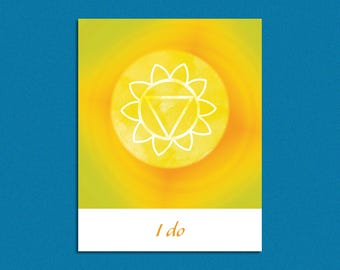 Indigo Third Eye Chakra Wall Art Meditative Yoga Symbols Print Calming ...