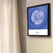 Indigo Third Eye Chakra Wall Art Meditative Yoga Symbols Print Calming ...