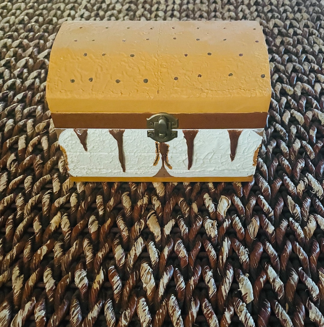 S’more Treasure Chest With Chocolate Drip - Etsy