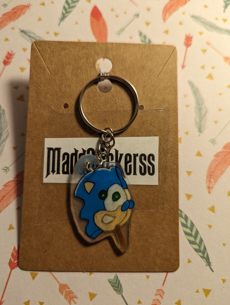 Popsicle Sonic Key Chain - Etsy