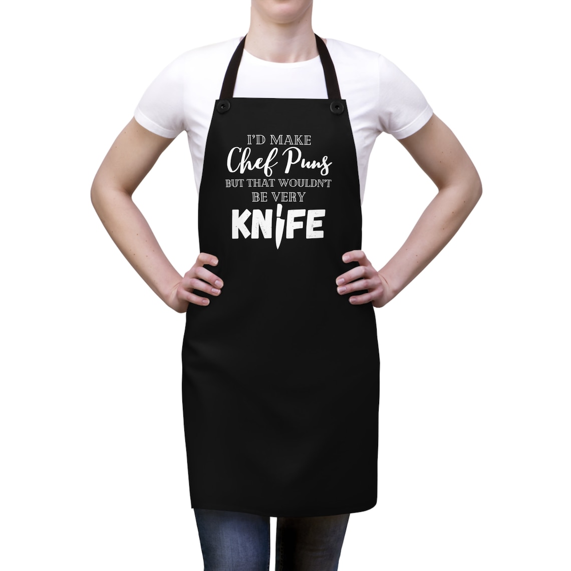 Chef's Apron, Black Novelty Apron, Funny Pun Apron,fun Gift for Dads - Etsy