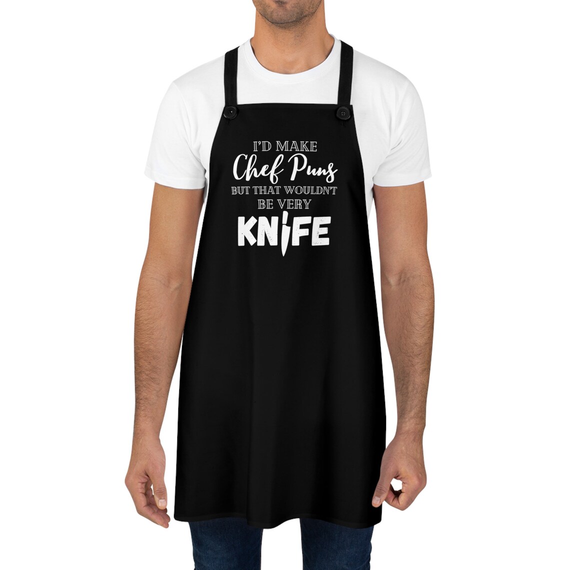 Chef's Apron, Black Novelty Apron, Funny Pun Apron,fun Gift for Dads - Etsy