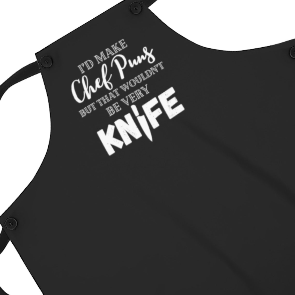 Chef's Apron, Black Novelty Apron, Funny Pun Apron,fun Gift for Dads - Etsy