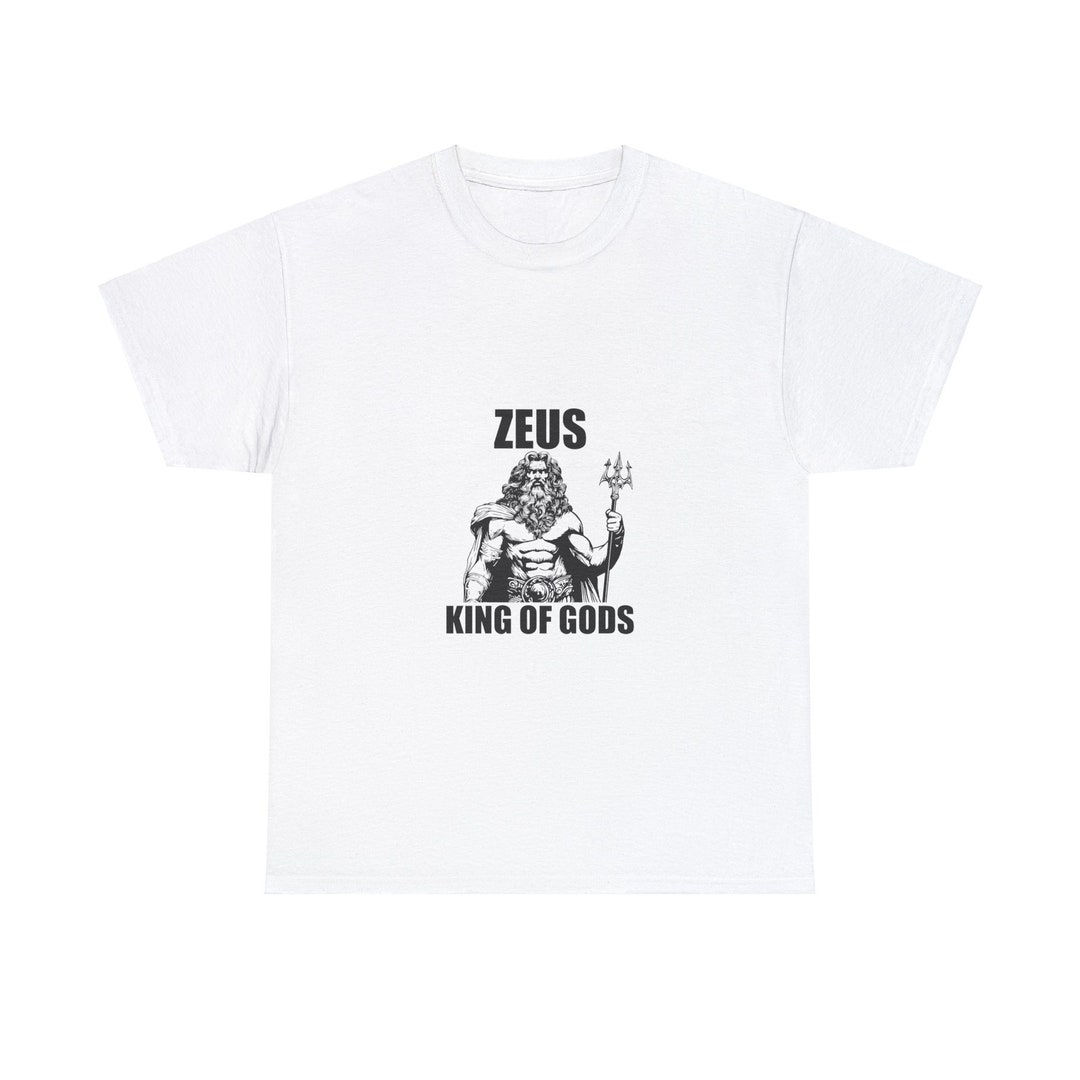 Greek Mythology Zeus King of Gods Unisex Heavy Cotton Tee Ancient Greek ...