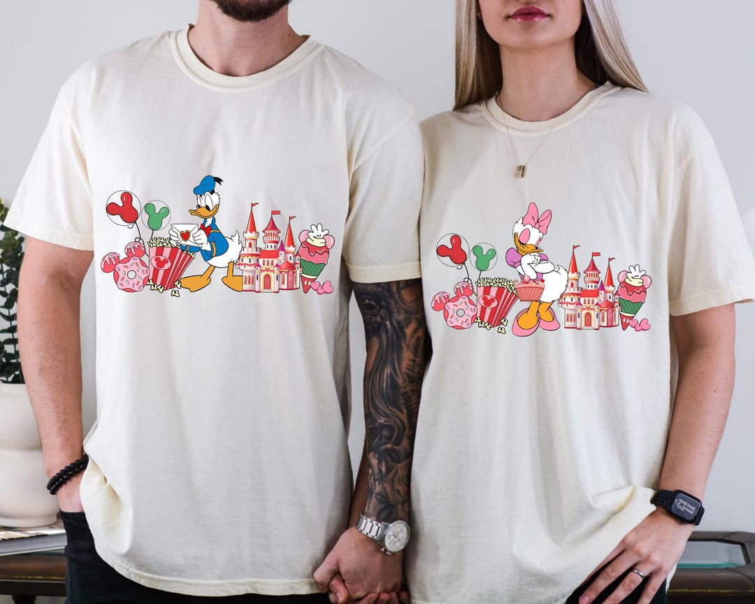 Donald Duck and Daisy Duck Couple Matching Shirt, Valentines T-shirt ...