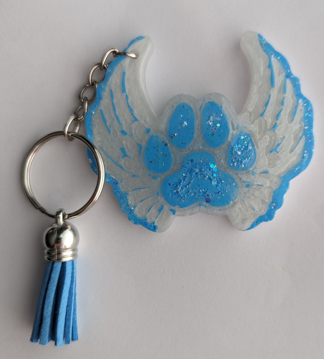 Angel Wings Keychain - Etsy