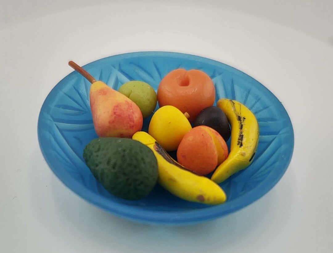 Pick Color! Miniature Dollhouse Cast Resin Bowl Centerpiece 1:12 Opt #1 ...