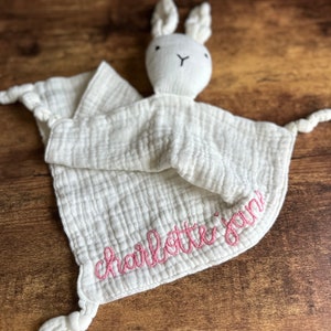 Hand Embroidered Muslin Lovey Doll - Etsy