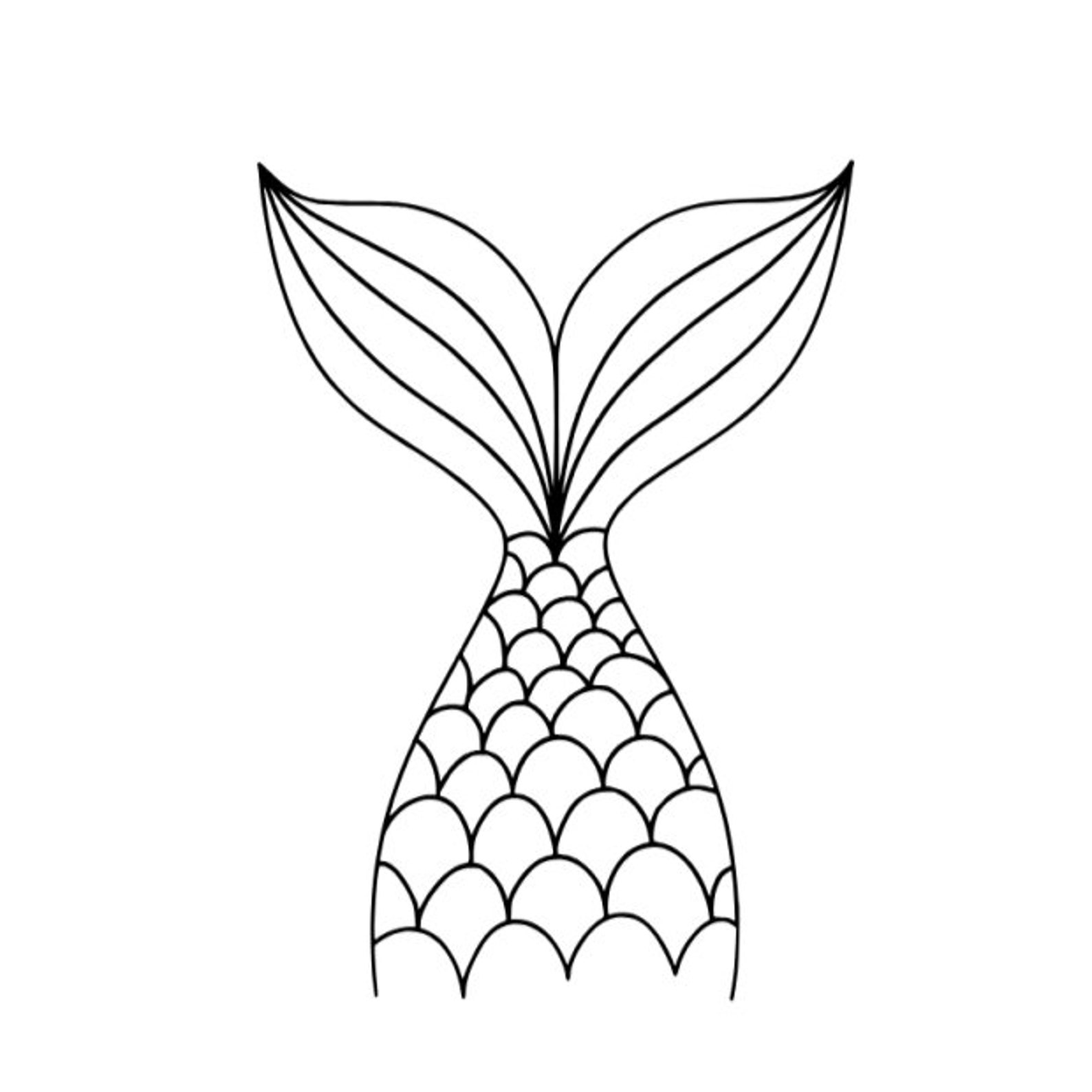 Mermaid Tail SVG File Cricut Cut File PNG - Etsy