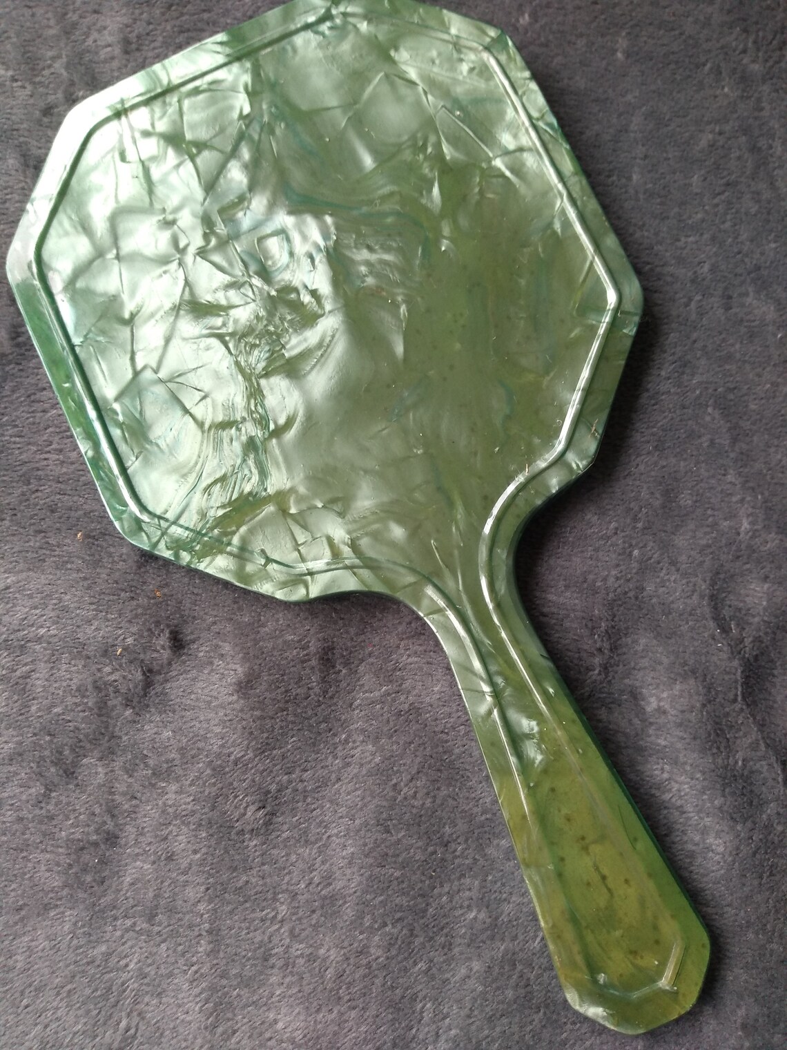 Vintage Green Celluloid Dressing Table Set From the 1930's Three ...