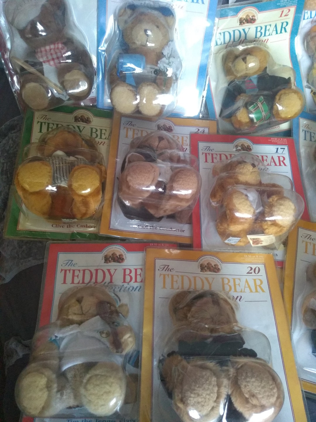 Teddy Bear Collection. Cute Little Vintage Bears. 20cm Tall and Dressed ...