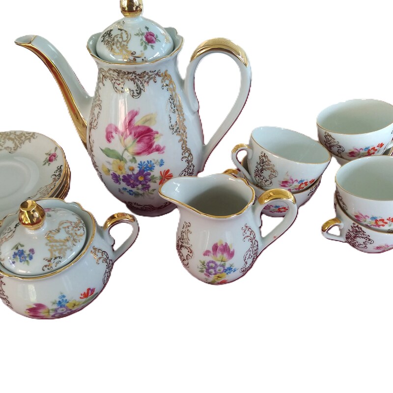 Bone China Tea Set - Etsy