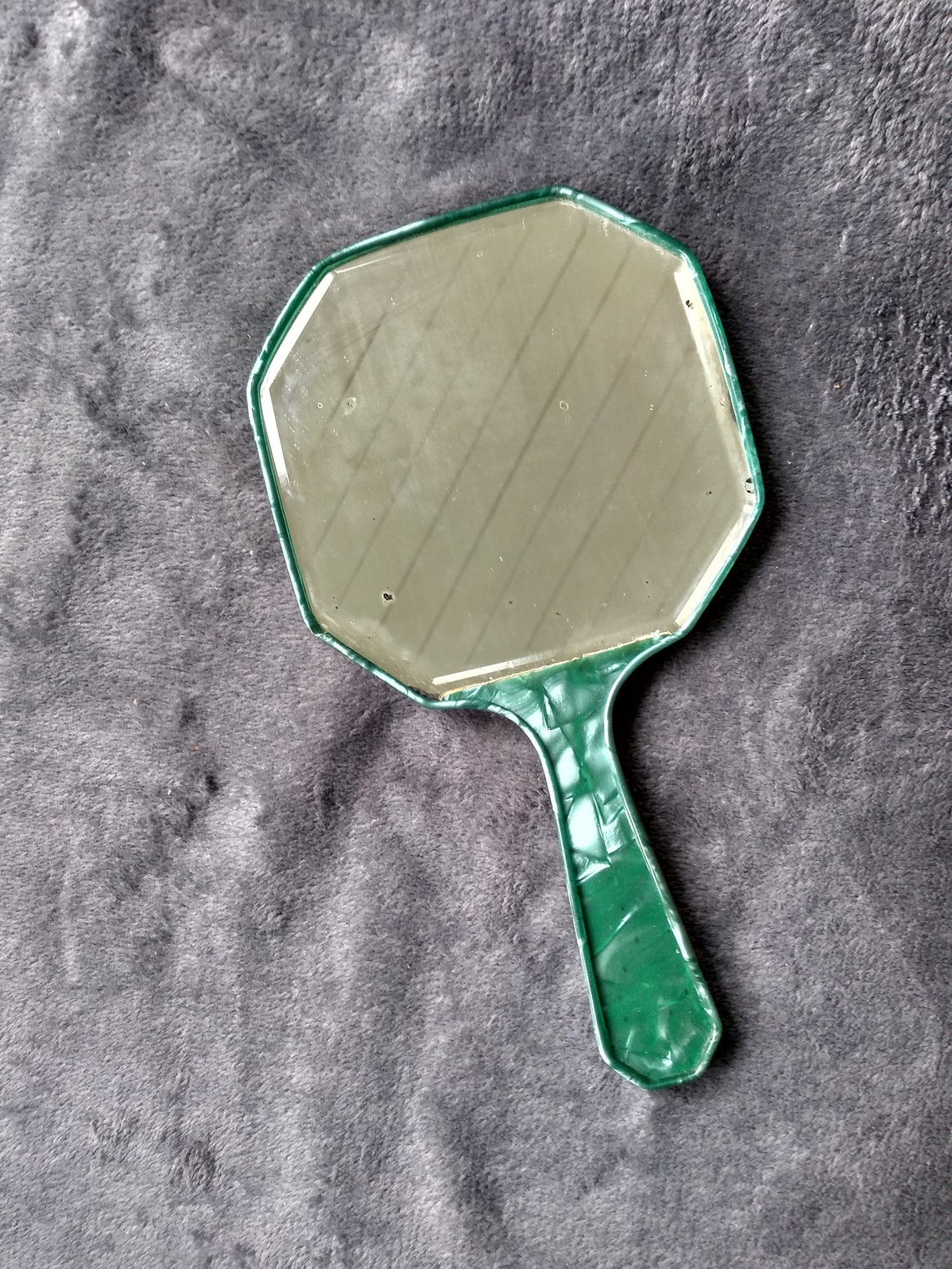 Vintage Green Celluloid Dressing Table Set From the 1930's Three ...