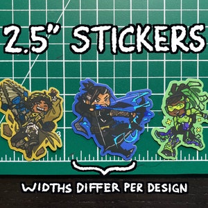 Venture Chibi OW2 Vinyl Stickers - Etsy