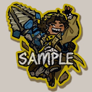 Venture Chibi OW2 Vinyl Stickers - Etsy